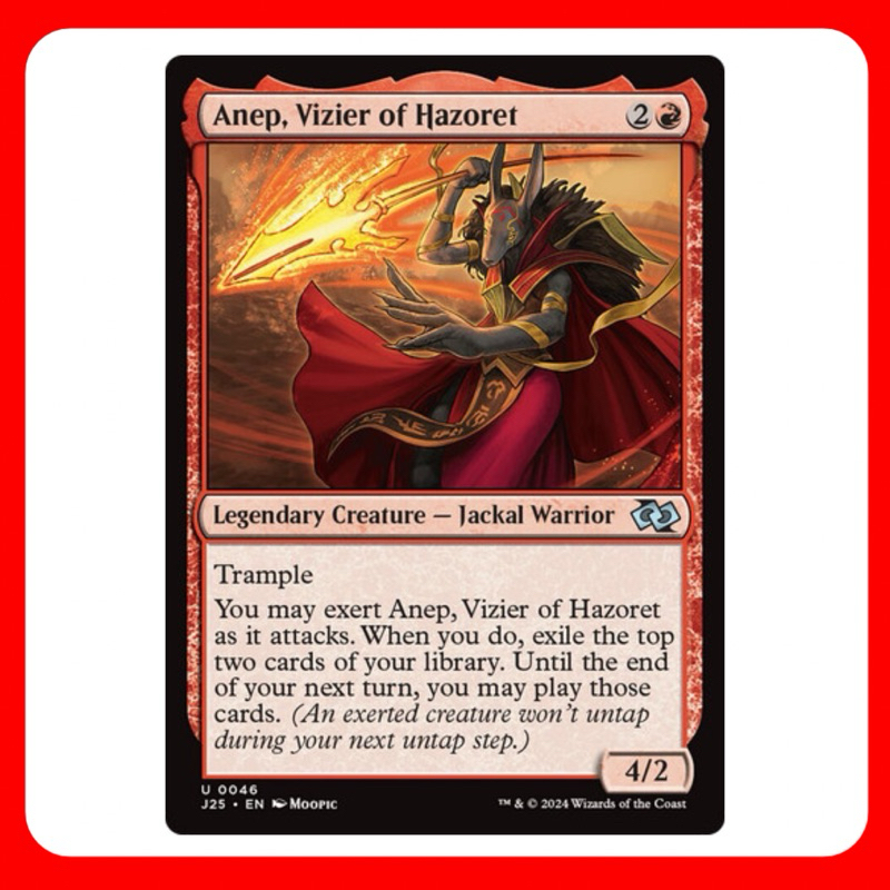 [MTG] Anep, Vizier of Hazoret [J25] [RED] [UNCOM] [NORMAL] [ENG] (การ์ด ...