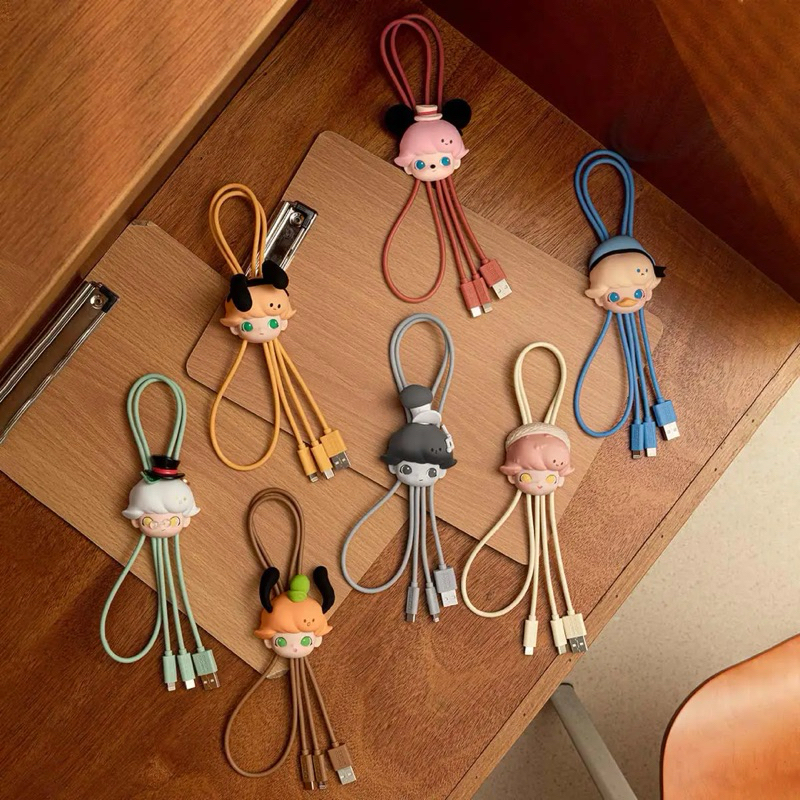 (สั่งซื้อผ่านไลฟ์ลด100.- | แบบสุ่ม) Dimoo x Disney 2in1 Cable Blind Box ...