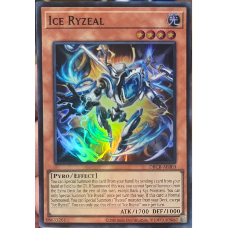Yugioh Asia-Eng [DBCB-AE003] Ice Ryzeal (Super Rare) การ์ดยูกิแท้ถูก ...
