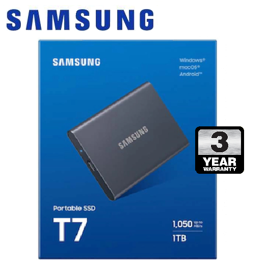 Samsung 1TB T7 Portable SSD (Gray) | Shopee Thailand