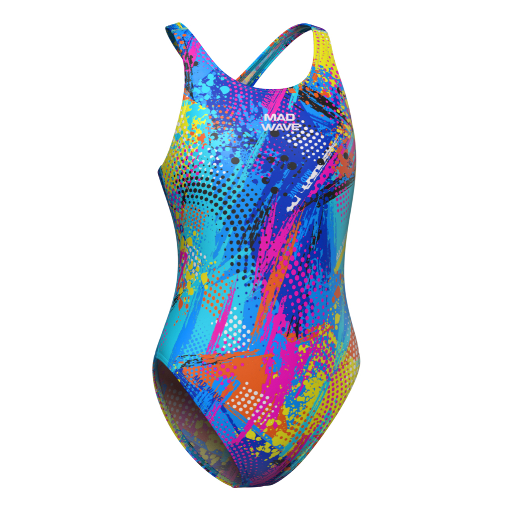 MAD WAVE ชุดว่ายน้ำสำหรับเด็กผู้หญิง Swimsuit Afra junior Anti-chlor N3 ...