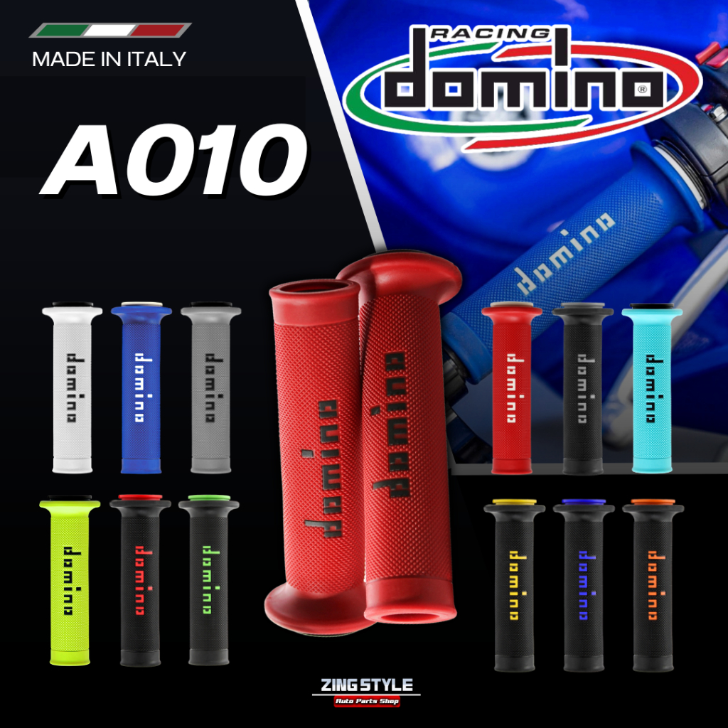 ปลอกแฮนด์Domino รุ่น A010 แท้ MADE IN ITALY ปลอกแฮนด์โดมิโน นุ่มสบาย ติดมือ ไม่ลื่น DominoA010 ...