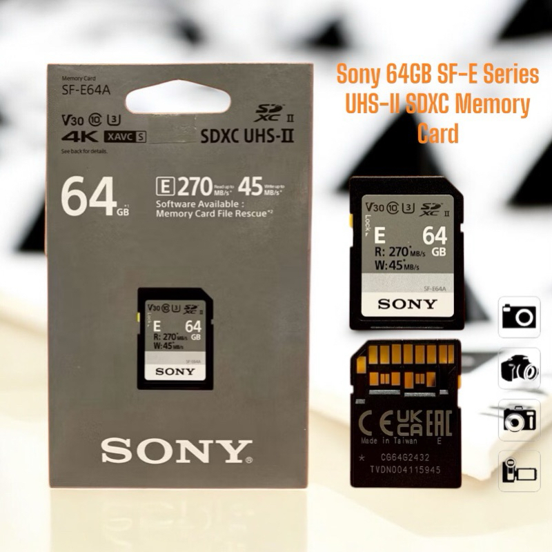 Sony 64GB SF-E Series UHS-II SDXC Memory Card | Shopee Thailand