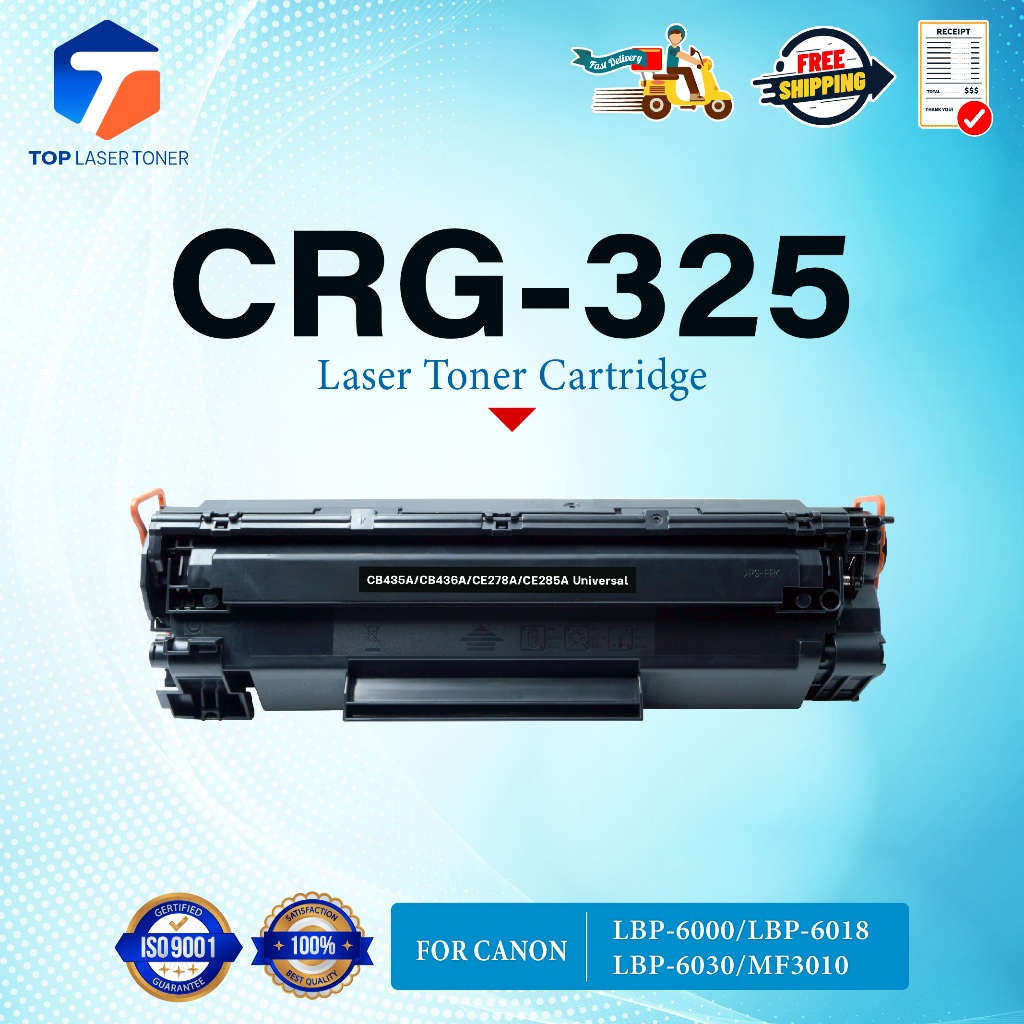หมึกเทียบเท่า CRG325/325(BK)/325/325BK For Canon Printer MF3010/LBP6000 ...