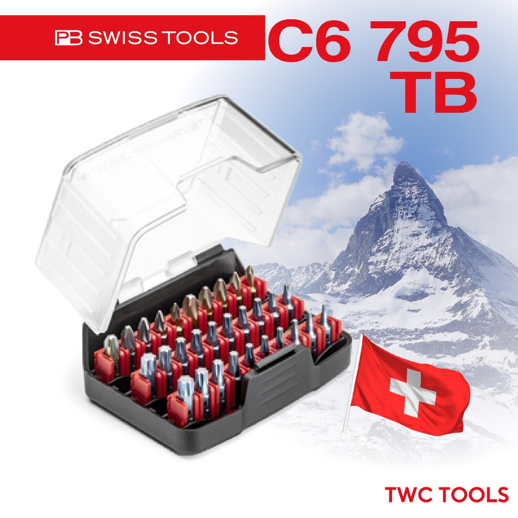 PB Swiss Tools PB C6 795 BB ชุดหัวไขควง อุปกรณ์เสริม หัวไขควง Swiss Made | Shopee Thailand