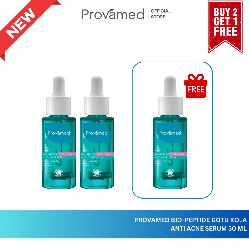 ซื้อ2แถม1 Provamed PROVAMED BIO-PEPTIDE GOTU KOLA ANTI ACNE SERUM 30 ML จำนวน 1 ชิ้น ฟรี สินค้า ...