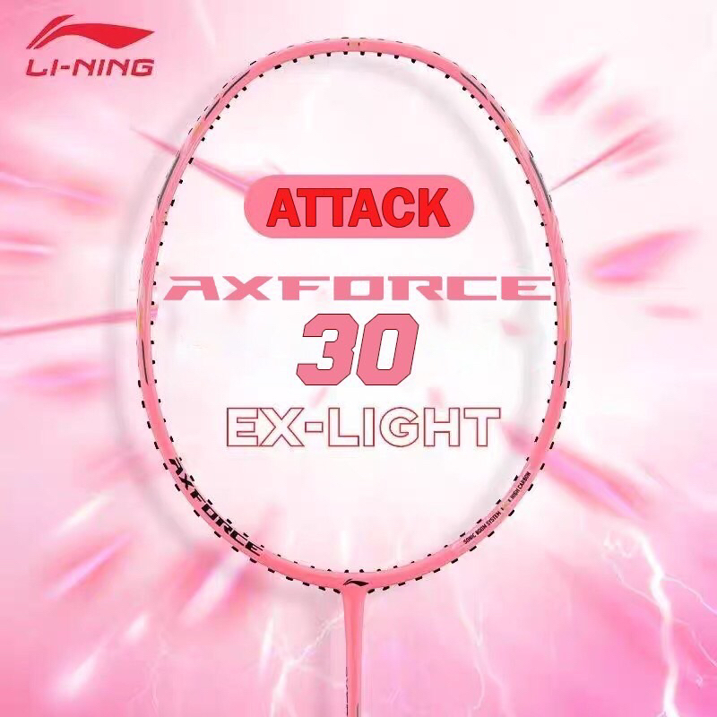Li-Ning AxForce 30 Ex-Light (5U) Pink | Shopee Thailand