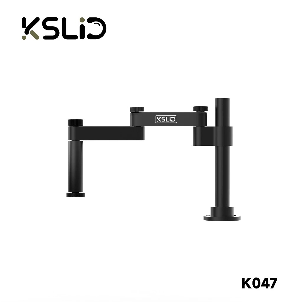 Kslid K047 กล้องจุลทรรศน์สวิงอาร์มโลหะ Universal Telescopic พับ 360° แขนเดียวคงที่ยกวงเล็บ ...