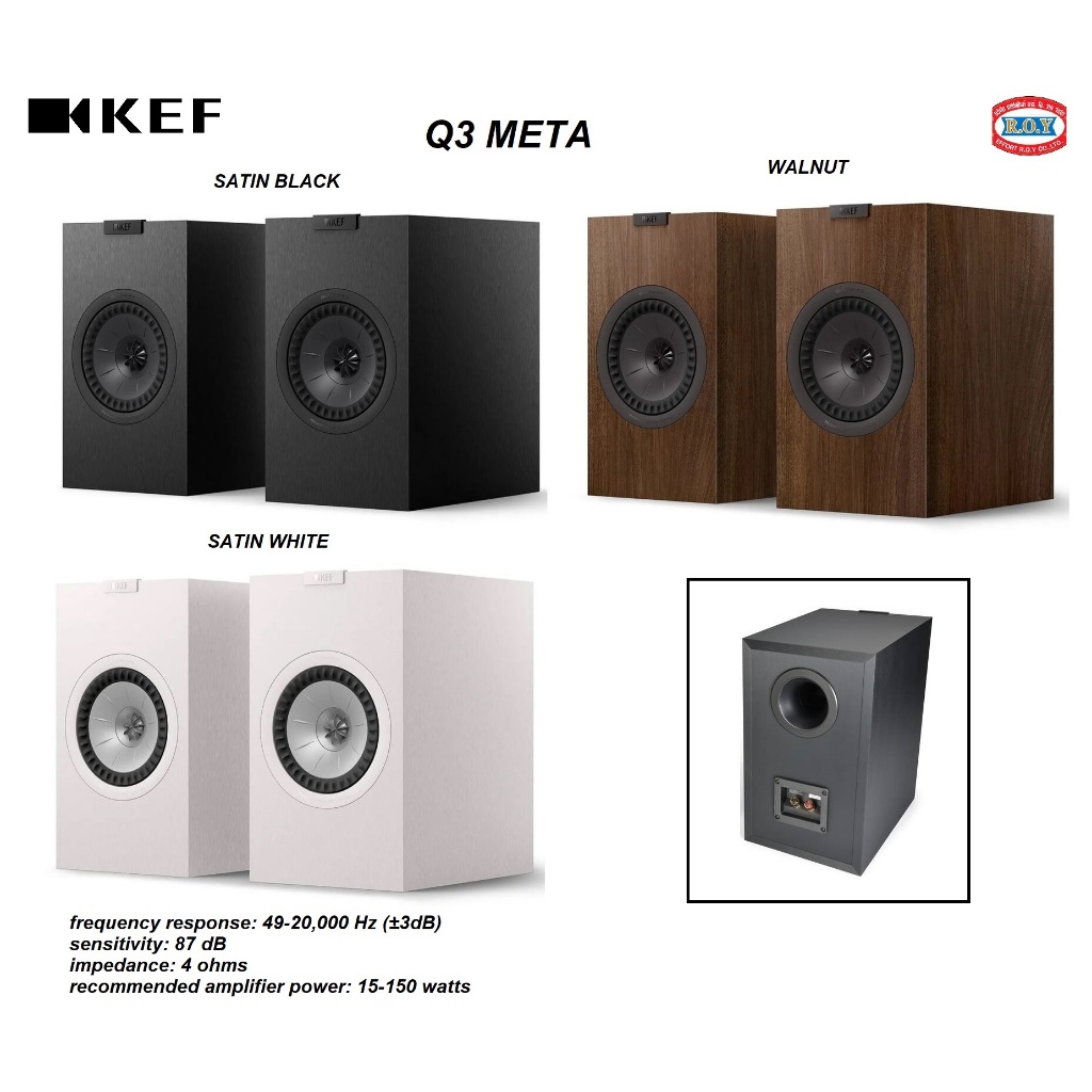 KEF Q3 META Bookshelf Speaker PAIR | Shopee Thailand