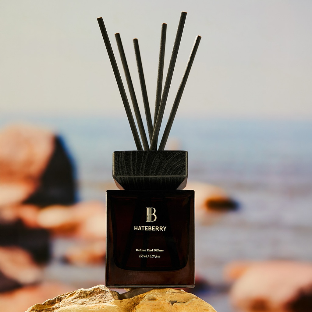 HATEBERRY SCENT ก้านไม้หอมปรับอากาศ กลิ่น Sea & Cypress Sound ขนาด 150 มล. | Shopee Thailand