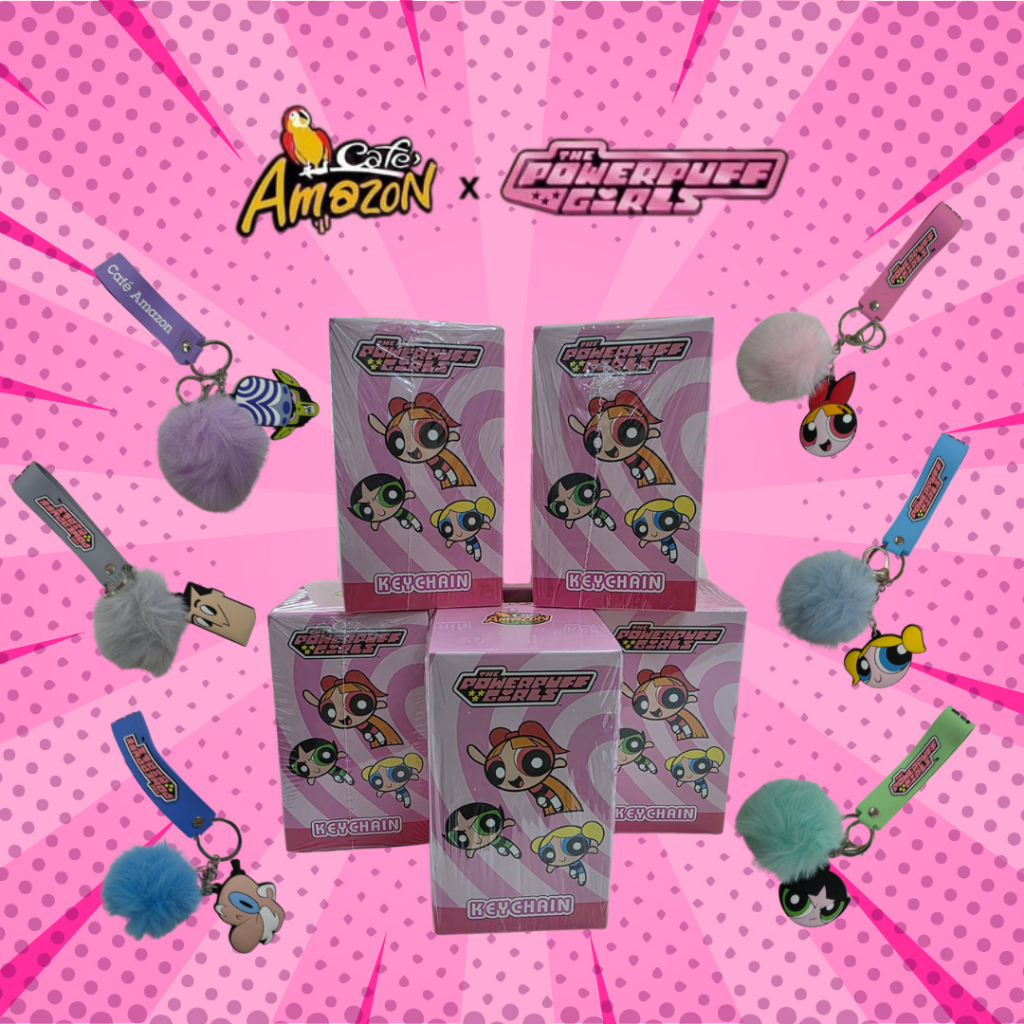 พวงกุญแจกล่องสุ่ม Cafe Amazon X The Powerpuff Girls (ไม่สามารถเลือกลาย ...