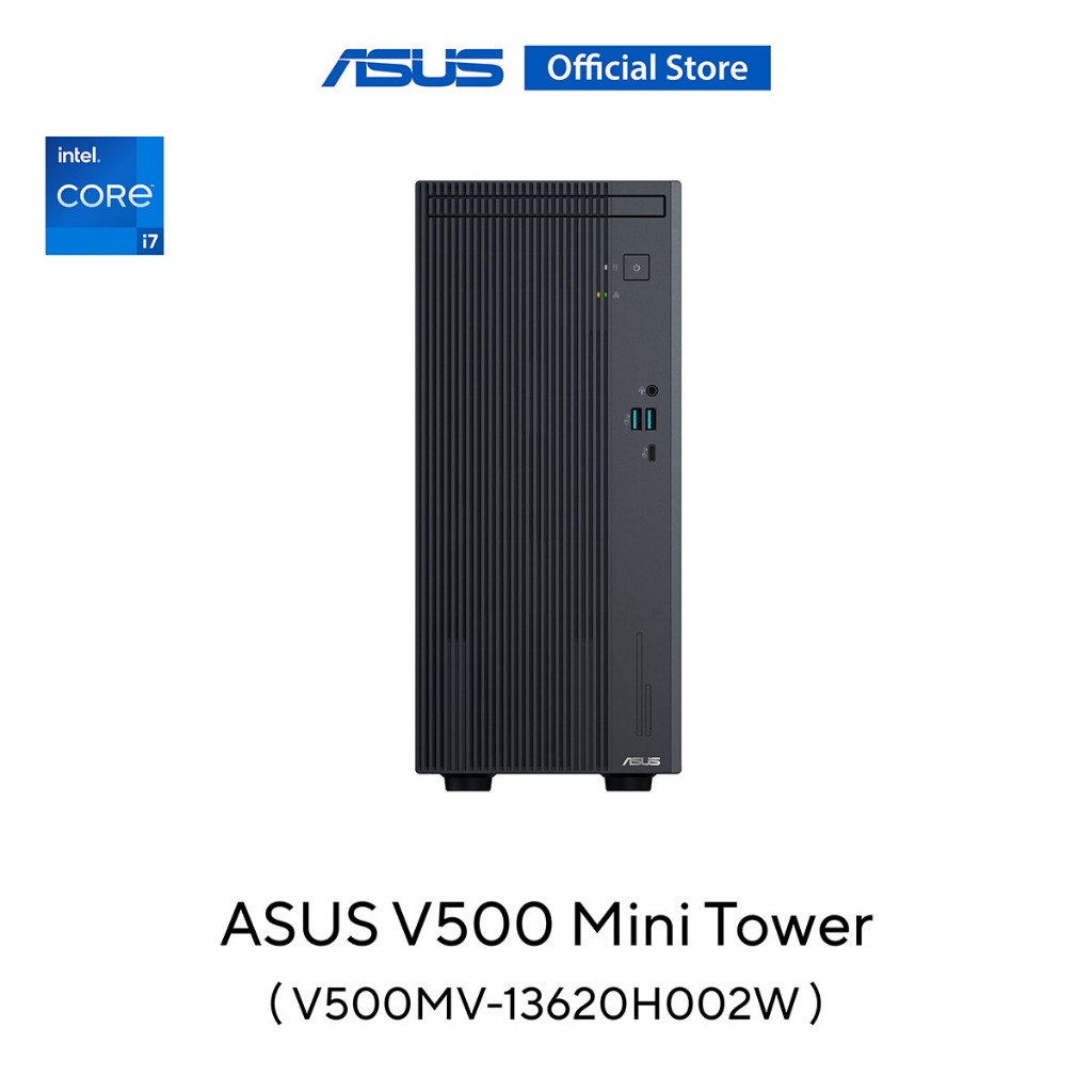 ASUS V500 Mini Tower (V500MV-13620H002W) i7-13620H, 8GB, 512GB SSD, W11 ...