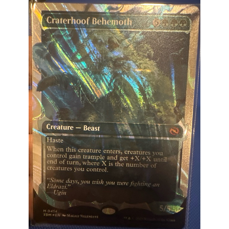 Craterhoof Behemoth (0414 - Ghostfire Showcase Halo Foil) การ์ด Magic ...