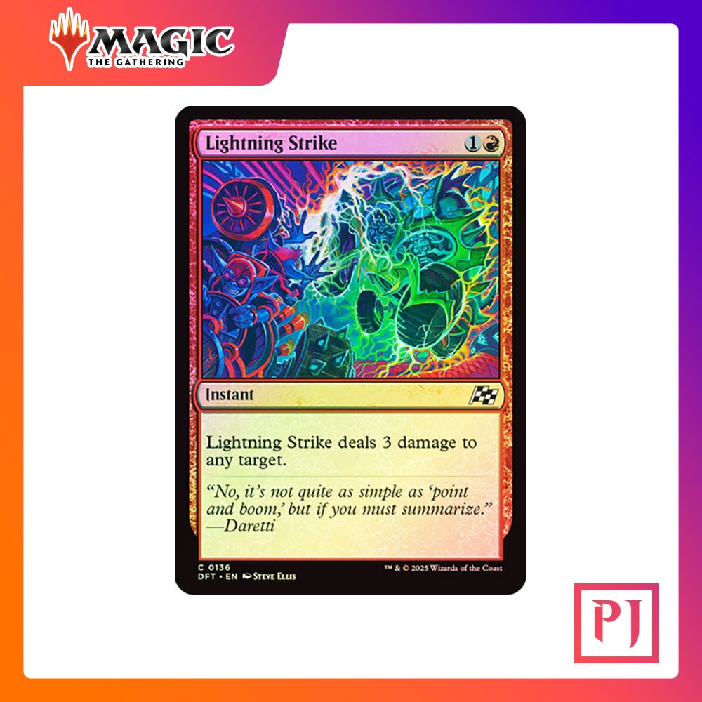 [MTG] Lightning Strike [DFT] [RED] [COMMON] [FOIL] [ENG] (การ์ดเมจิค ...