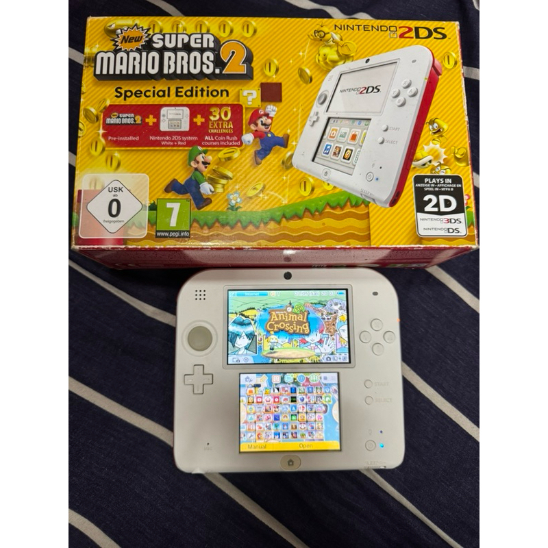 2DS สีแดงขาว Super Mario Bros. Special Edition มือ2 แปลงแล้ว เมม 64GB ...