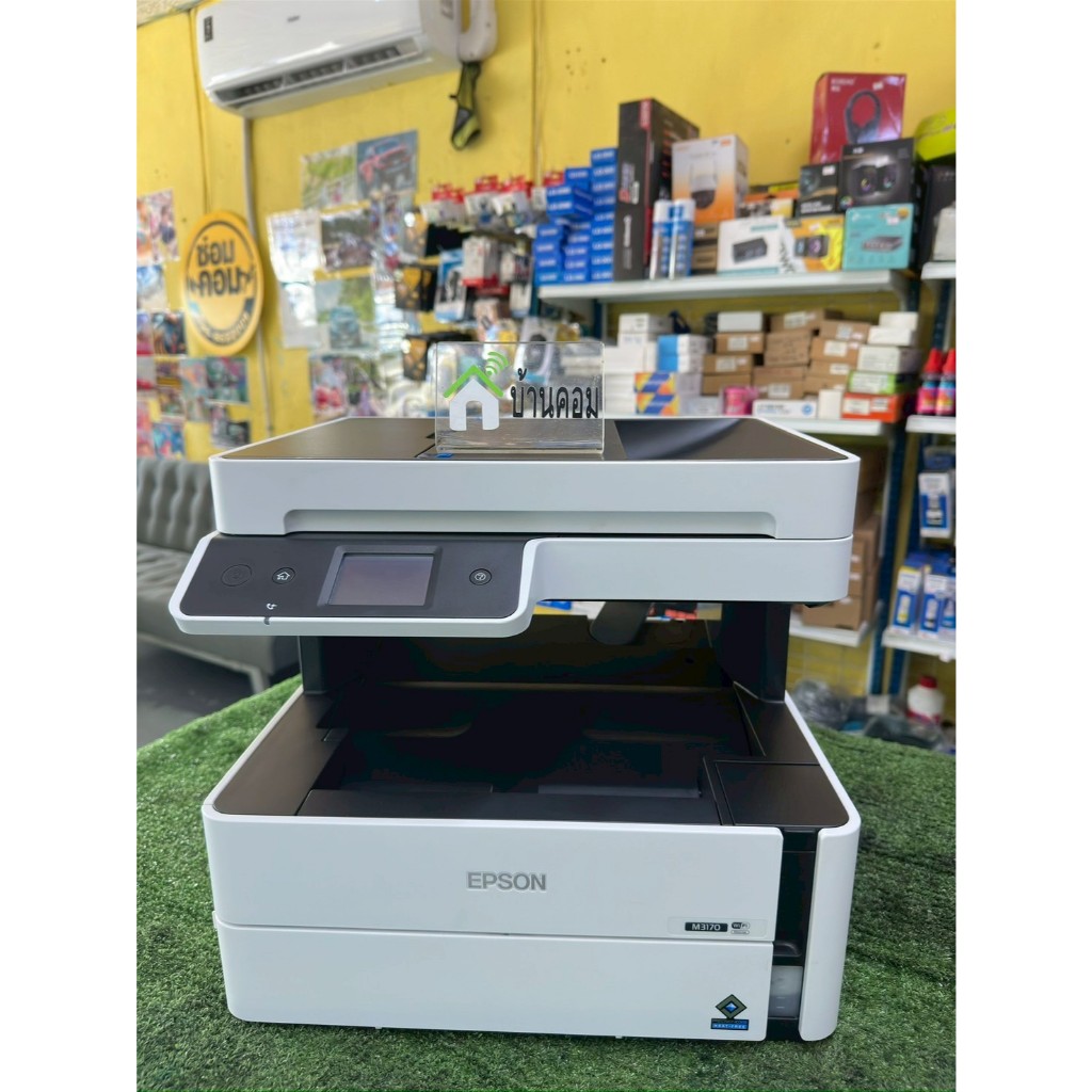 ปริ้นเตอร์ EPSON M3170 + INK TANK ใช้งานน้อยมาก 2 แผ่น เครื่องใหม่ๆ มือ ...