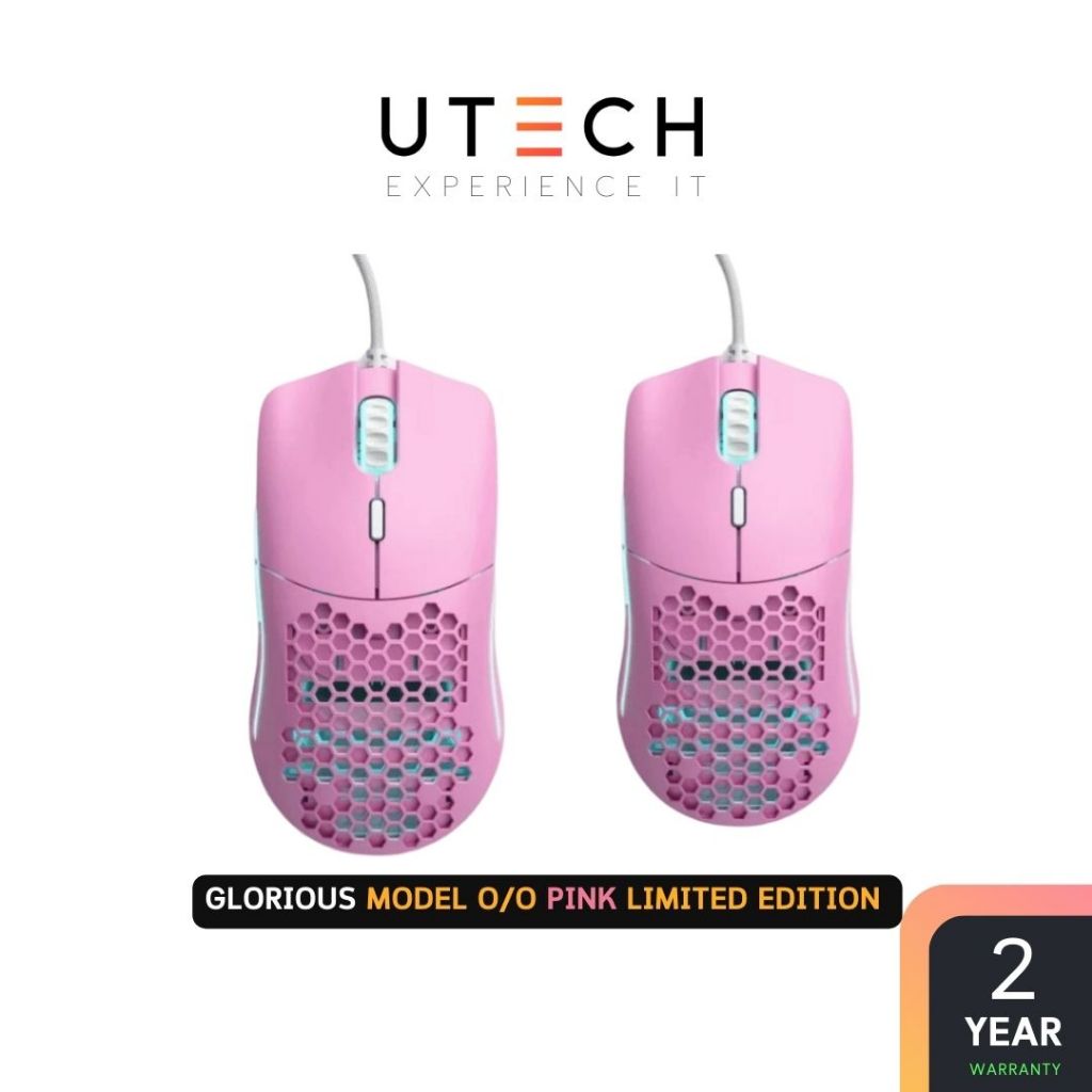 เมาส์ Glorious Model O/O Minus Gaming Mouse Pink Limited Edition forge ...