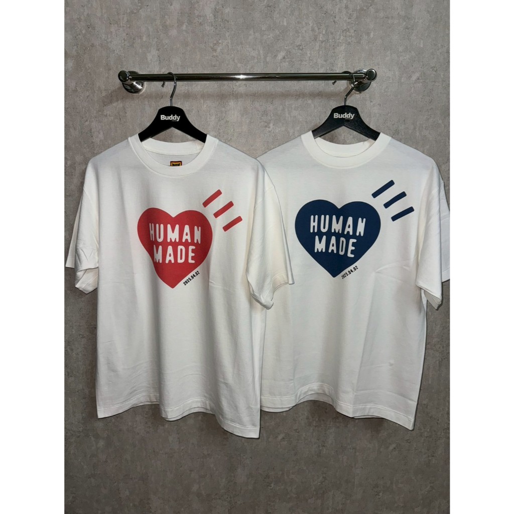 HUMAN MADE Daily s/s tee 2025 (Red,Navy) (ของแท้ 100% ตรงจากชอป ...