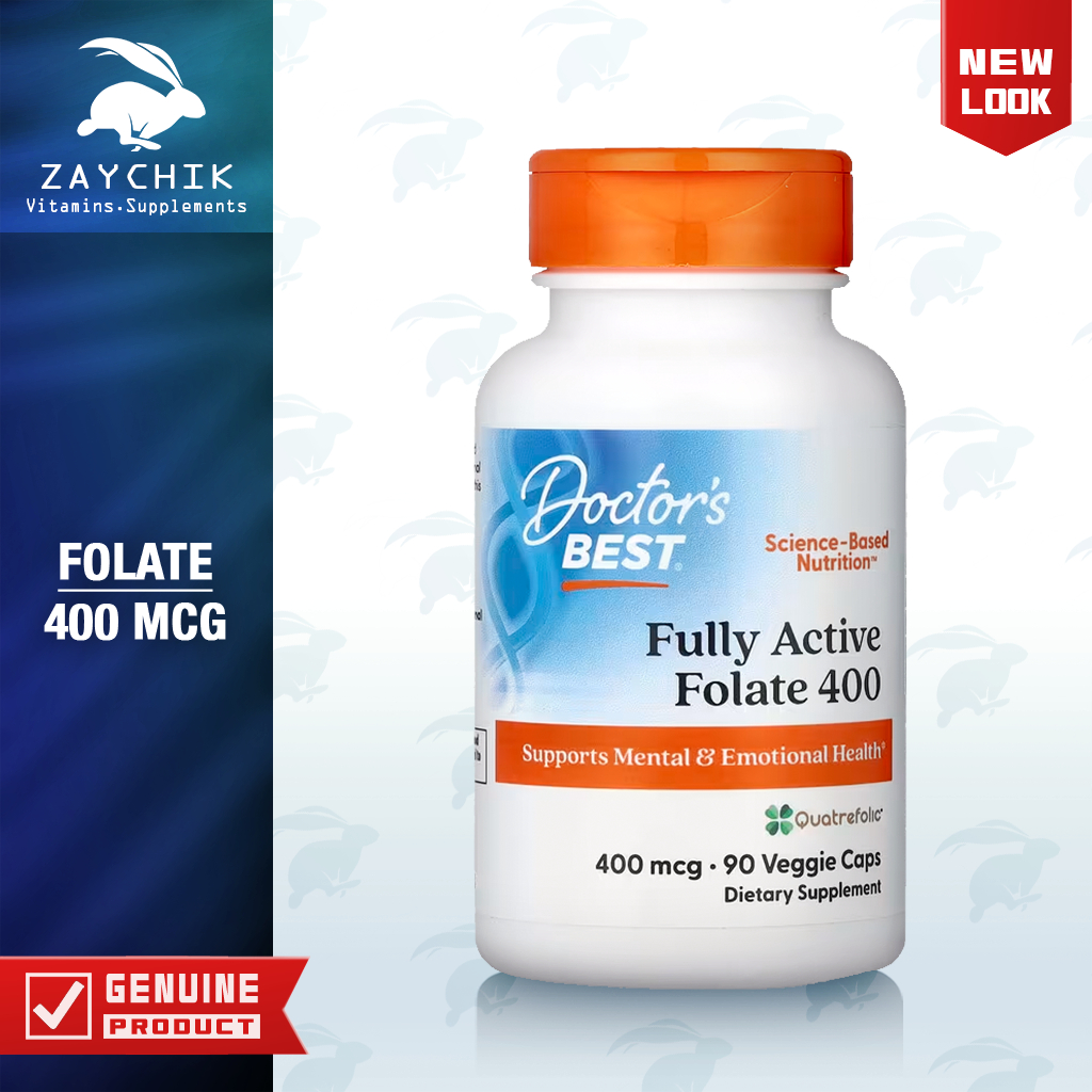 [พร้อมส่ง] Doctor's Best Fully Active Folate 400 mcg Quatrefolic โฟเลท ...