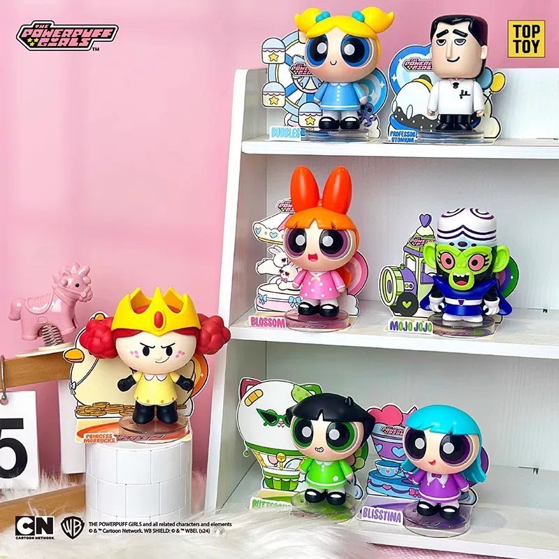 (ใช้Codeในlive ลด30%)พร้อมส่งจากไทย แบบสุ่ม : ตัวต่อ Power Puff Top Toy ...