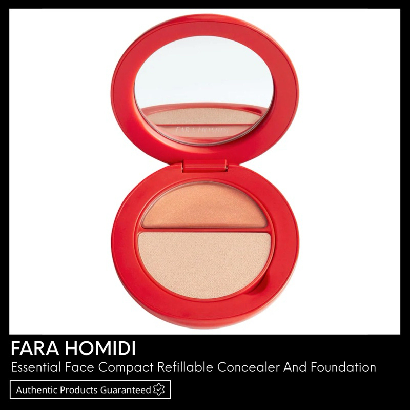FARA HOMIDI Essential Face Compact Refillable Concealer and Foundation ...