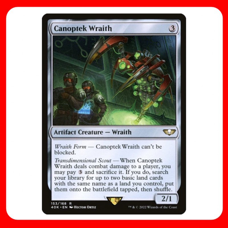 [MTG] Canoptek Wraith [40K] [ARTIFACT] [RARE] [NORMAL] [ENG] (การ์ดเม ...