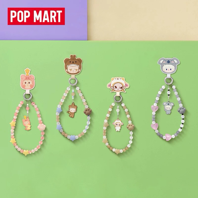 🧸 [พร้อมส่ง..เช็คการ์ดเลือกตัว] กล่องสุ่ม POPMART • สายคล้อง POPBEAN ...