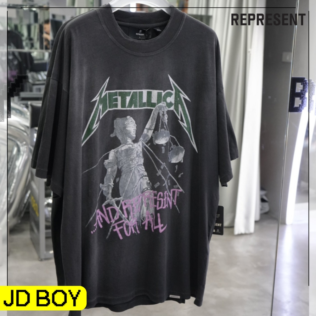 (มีส่งด่วนได้ของเลยวันนี้) JDBOY - Represent x Metallica เสื้อวง เสื้อ ...