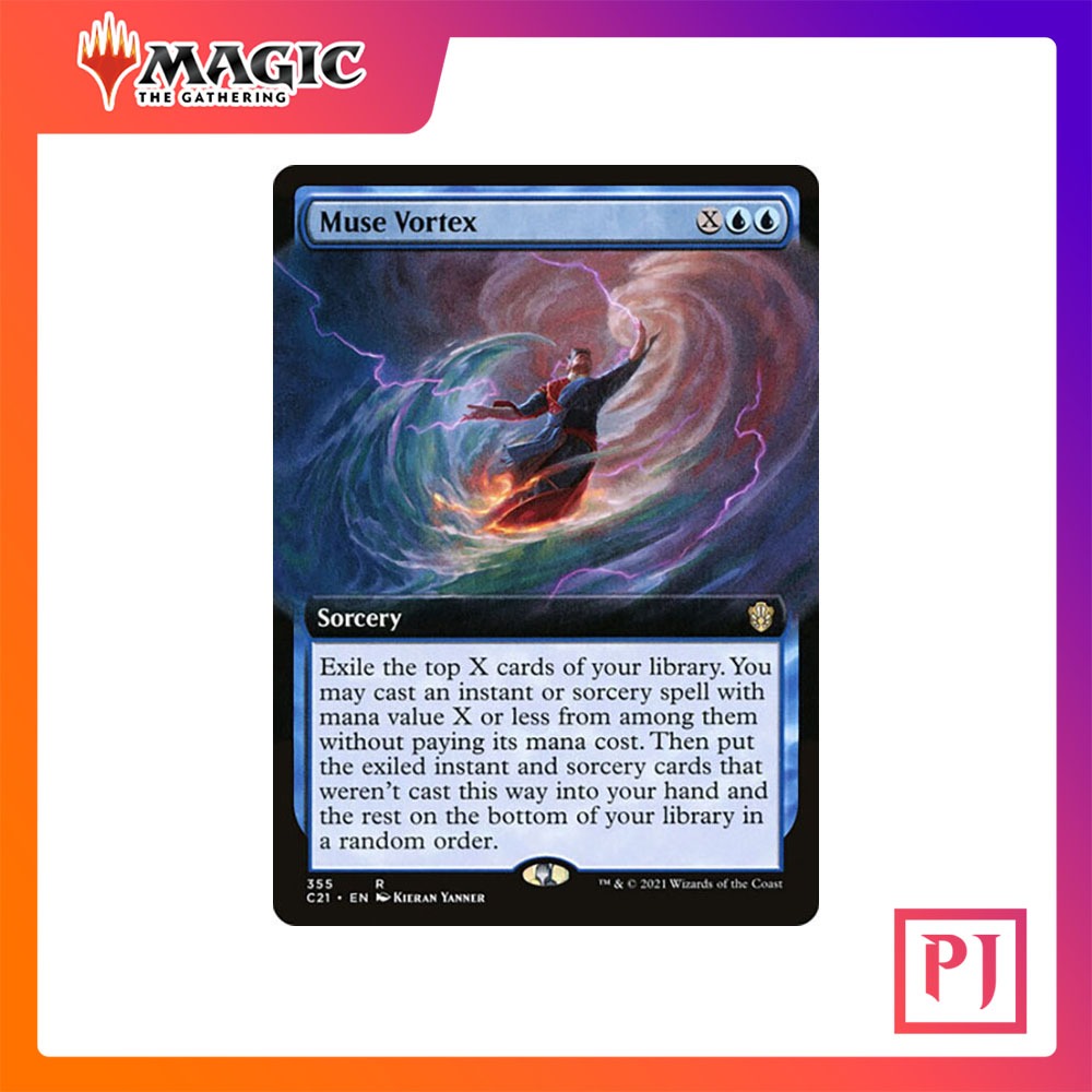 [MTG] Muse Vortex (Extended Art) [C21] [BLUE] [RARE] [NORMAL] [ENG ...