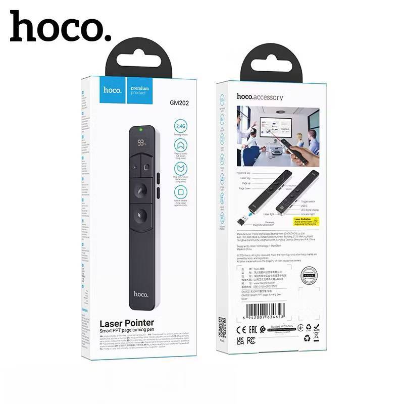 GM202 2.4GHz Wireless Presenter USB Remote Control Presentation Mouse ...