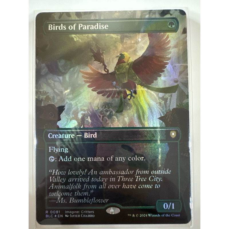 Bloomburrow Commander Decks Variants: Birds of Paradise (0081 - Borderless) ของแท้พร้อมส่ง MTG ...