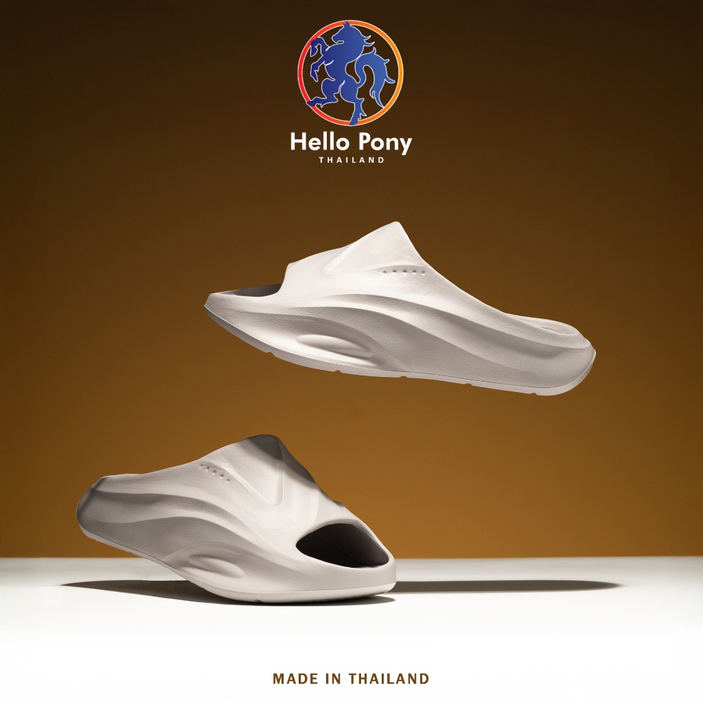 Hello Pony รองเท้าแตะแบบสวมรองเท้าผู้ชาย EVA นุ่ม เบา กันน้ำ กันลื่น ...