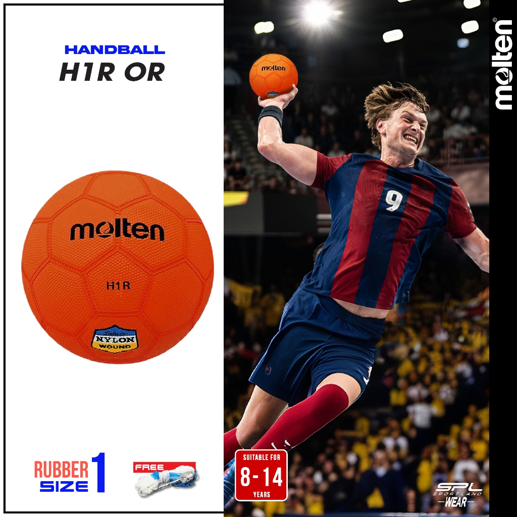 MOLTEN ลูกแฮนด์บอลยาง Handball RB th H1R OR (400) | Shopee Thailand
