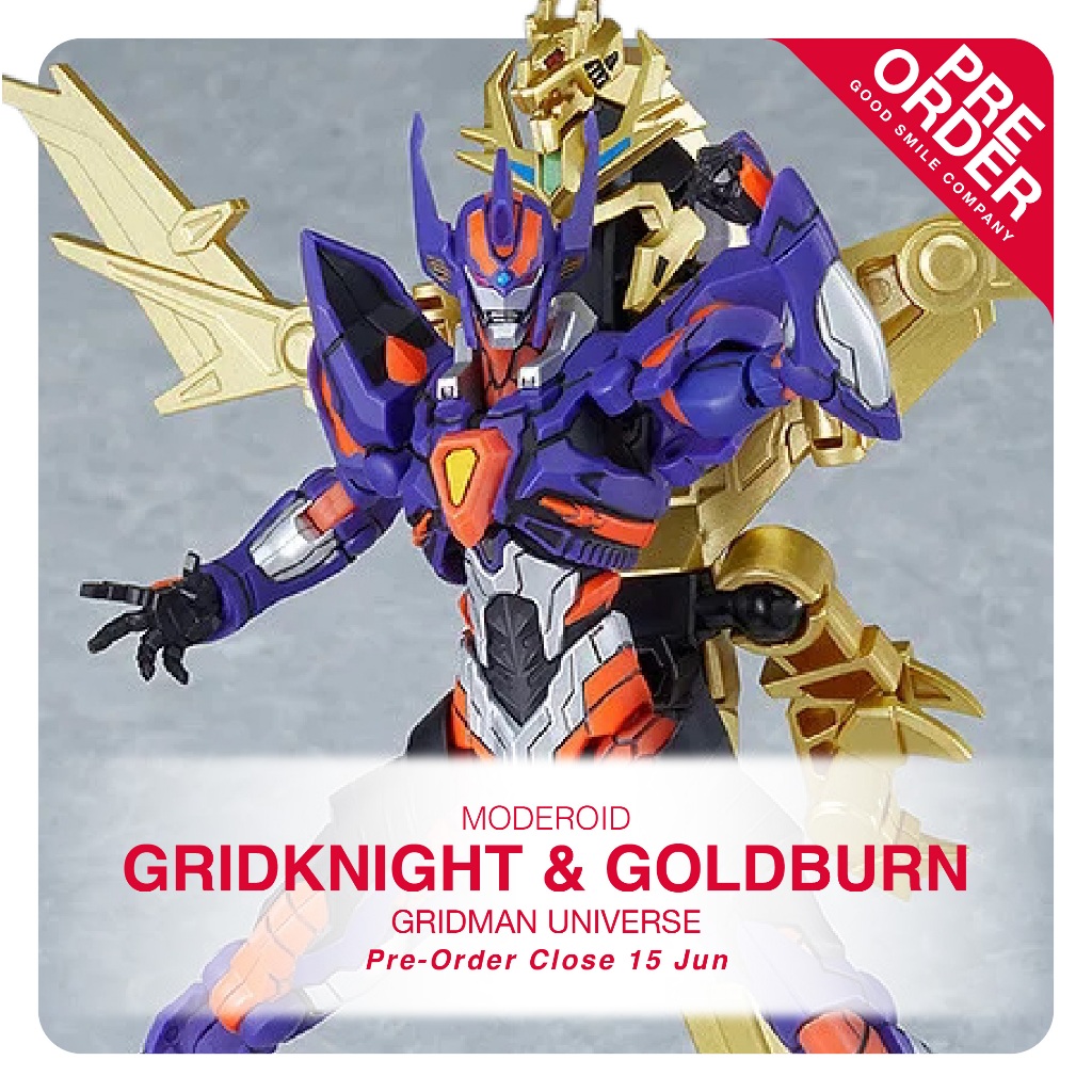 [PreOrder] MODEROID - GRIDMAN UNIVERSE_Gridknight & Goldburn (Plastic ...