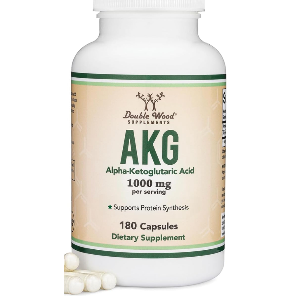 Double Wood AKG Supplement (Alpha Ketoglutaric Acid) 1,000mg Per ...