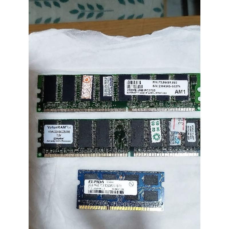 RAM PC 256 กับ RAM notebook 256 ddr1 มือสอง ราคาถูกๆ | Shopee Thailand