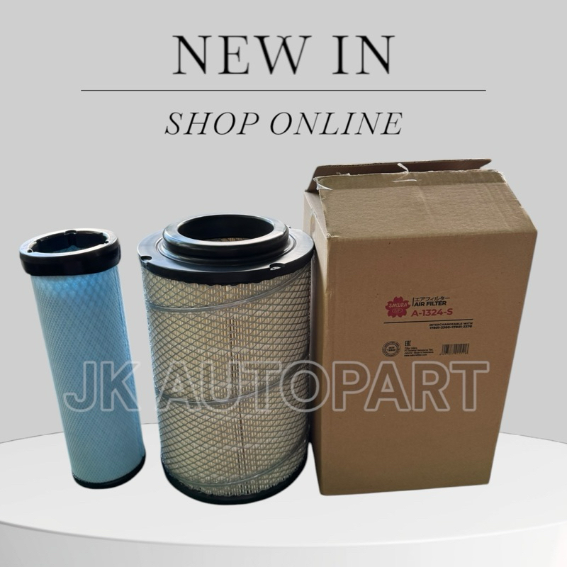 กรองอากาศนอก+ใน Hino,Mega,Series500,FC9J,JO5E,JO5C ยี่ห้อ Sakura A ...