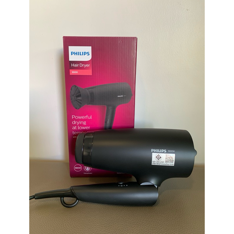 Philips ไดร์เป่าผมพับได้ รุ่น BHD308 (1600w) (ของแท้ประกันศูนย์ไทย) | Shopee Thailand