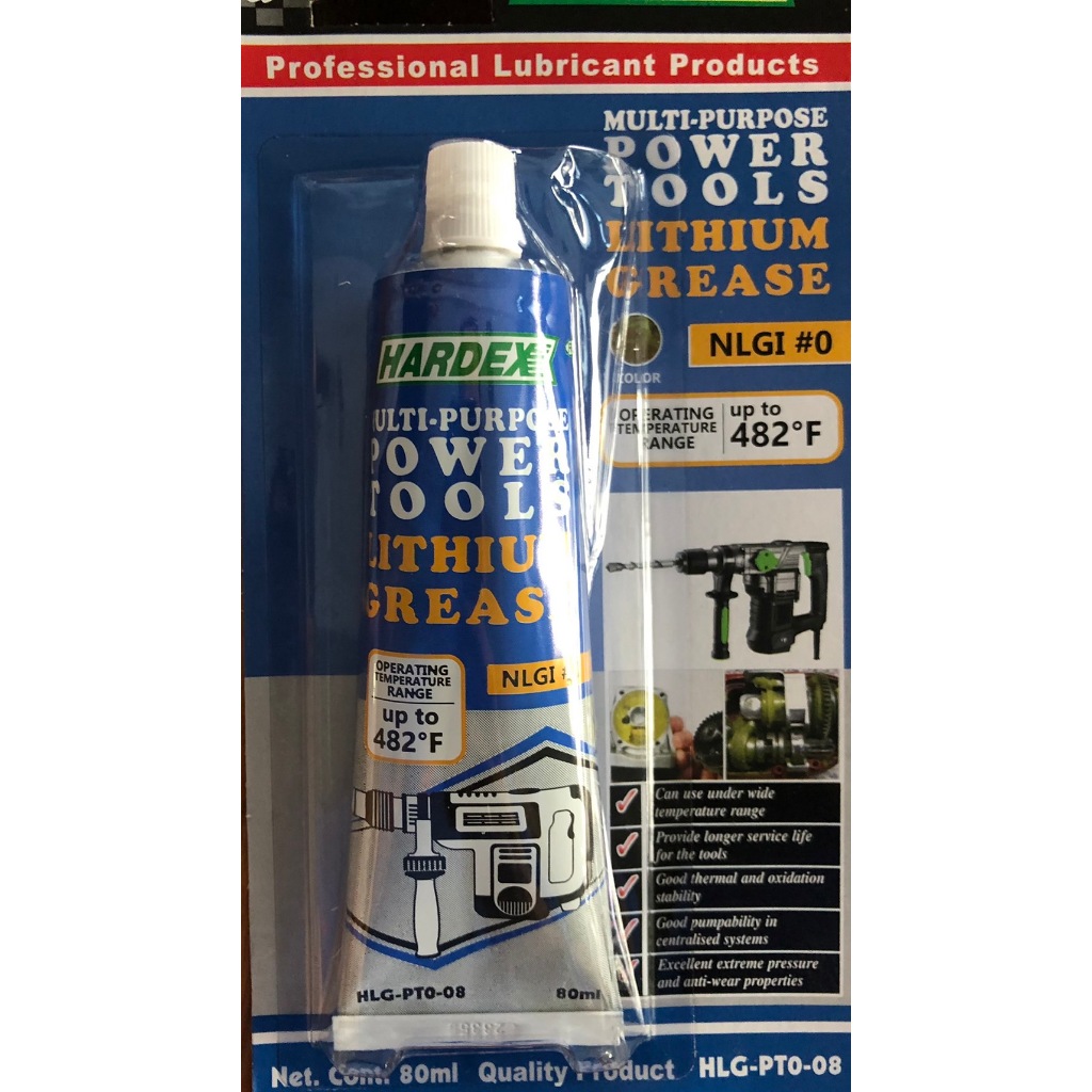 จารบีเอนกประสงค์ Lithium Grease # 0 HARDEX Multi-Purpose Power Tools ...