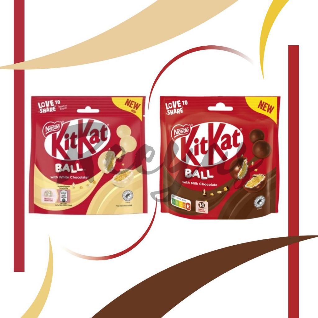 Nestle Kitkat Ball with chocolate เวเฟอร์บอลกรอบเคลือบช็อกโกแลต น้ำหนัก ...