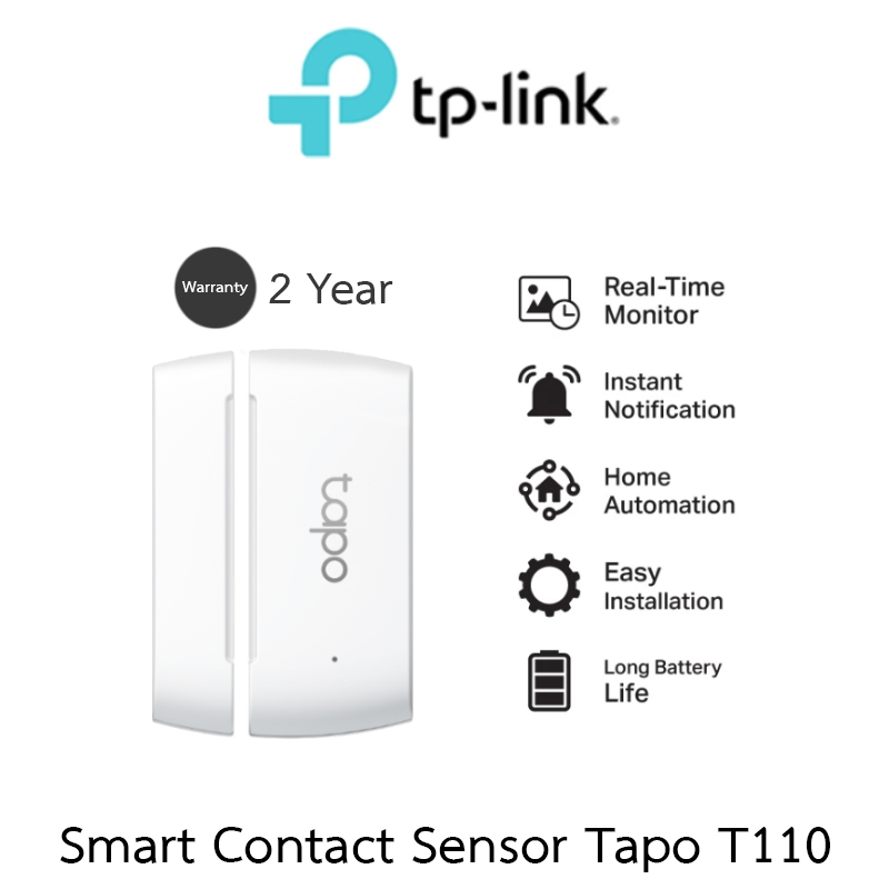 TP-Link Smart Contact Sensor ประตูหน้าต่าง รุ่น Tapo T110 | Shopee Thailand