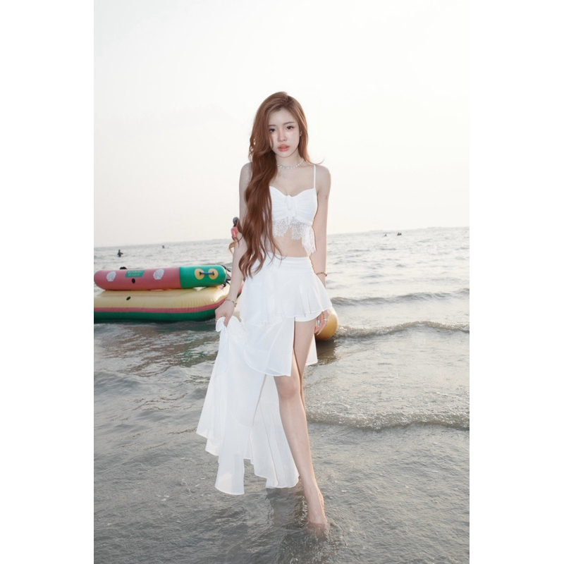 #Kimiko-010 White Summer Set | Shopee Thailand