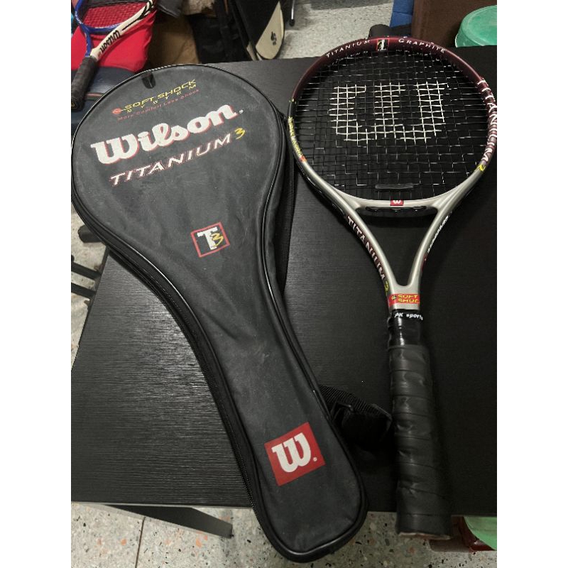 ไม้เทนนิส Wilson Titanium 3 (Soft Shock) พร้อมซองเดิมแท้จาก Wilson ...