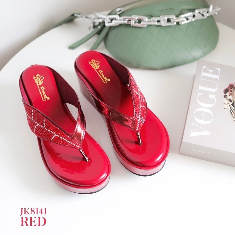 Stario Shoes ~JK8141 👠รองเท้าสุขภาพผู้หญิง สูง2นิ้ว หน้าคีบ เท้าอวบ+1 ️ ...
