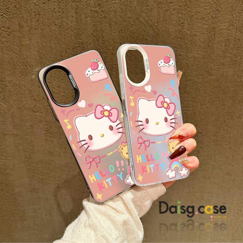 Hello Kitty มีสีสัน ดูเดิลเคส เคส สำหรับ OPPO A7 A15 A16 A92 A9 A95 A57 ...