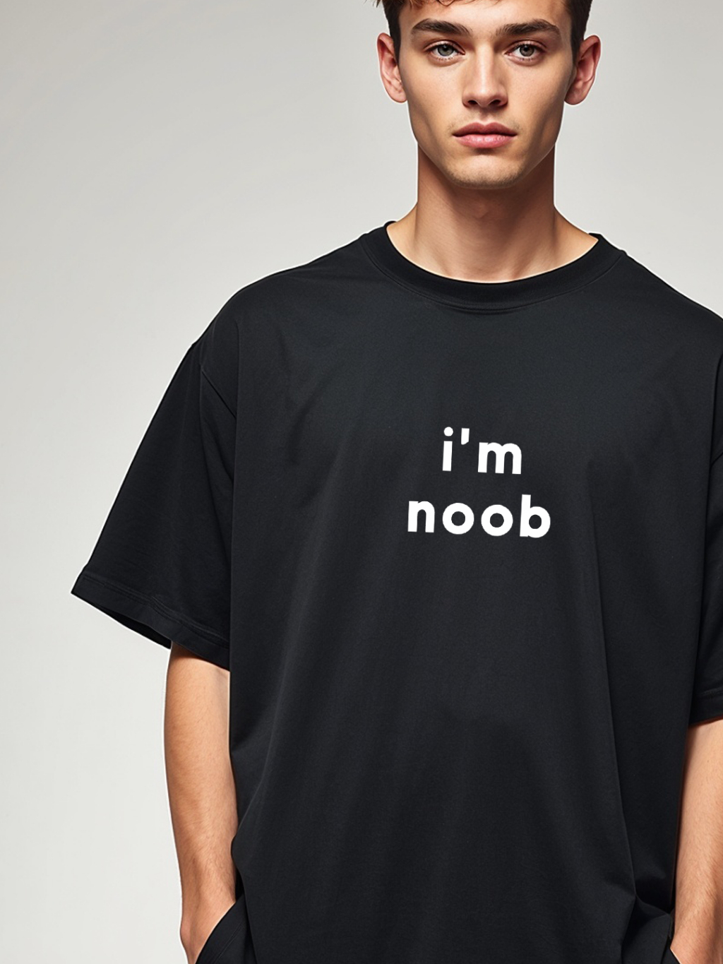 เสื้อยืด i'm noob premium สุดexclusive | Shopee Thailand