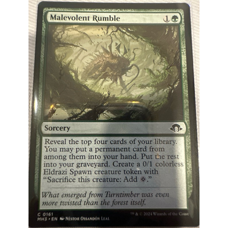 Malevolent Rumble การ์ด Magic The Gathering MTG ของแท้ จากชุด MH3 ...