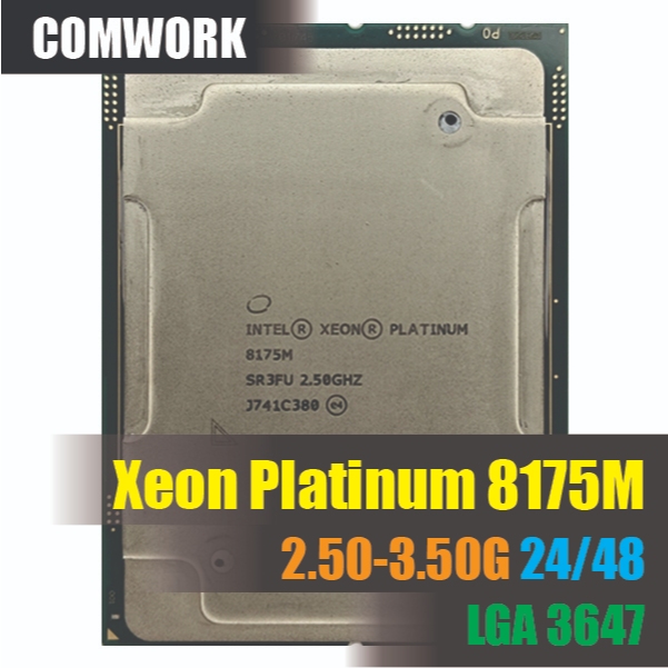 ซีพียู Intel XEON PLATINUM 8175M LGA 3647 SOCKET P C612 C622 CPU ...