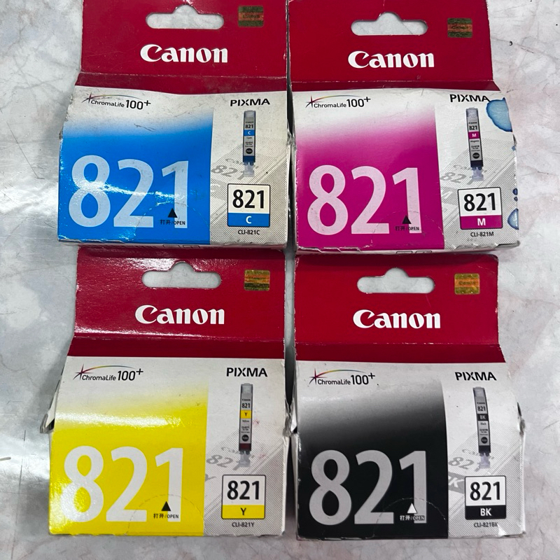 ตลับหมึก canon 821 จำนวน 4ตลับ มีแต่เบอร์ 821 ครบ4สี ถ่ายจากรูปจริง เป็นสินค้าโละสต๊อก | Shopee ...