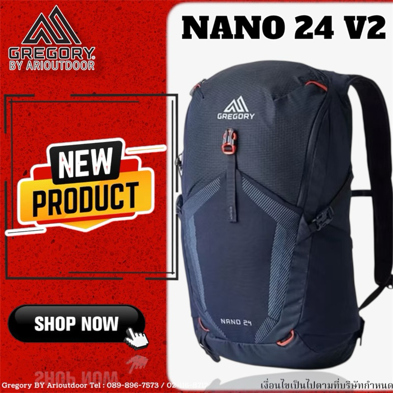 Gregory Nano 24 V2 กระเป๋าเป้ Daypack ความจุ 24 ลิตร Unisex | Shopee ...